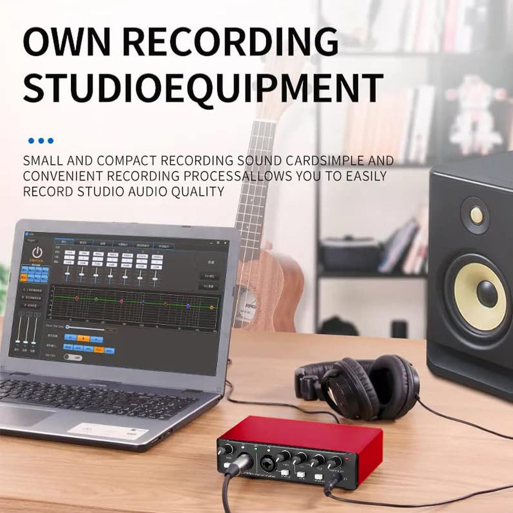 AI-04 2x2 Audio Interface | Metal Body | Red